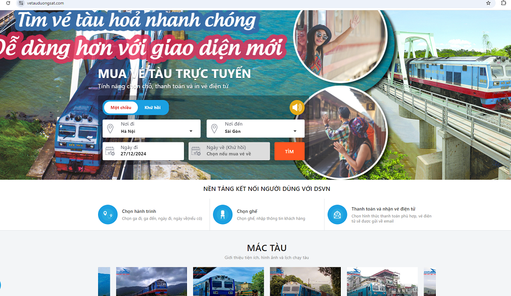 Top 5 Trang Web Đặt Vé dsvn Uy Tín Nhất 2025